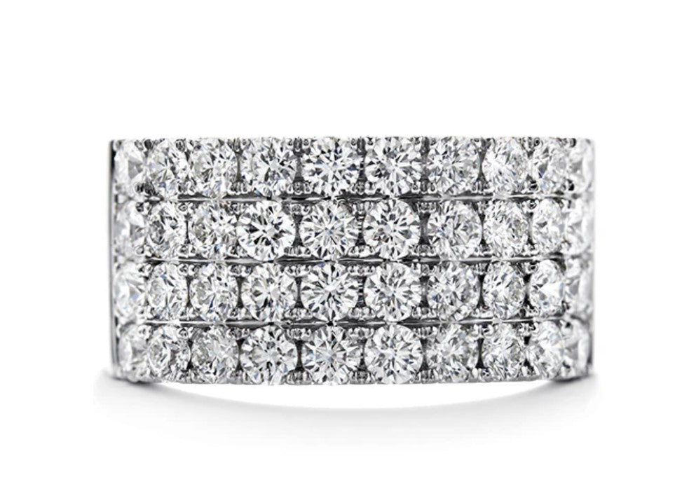 Truly Classic Four-Row Band - White Gold – Jackson Jewelers