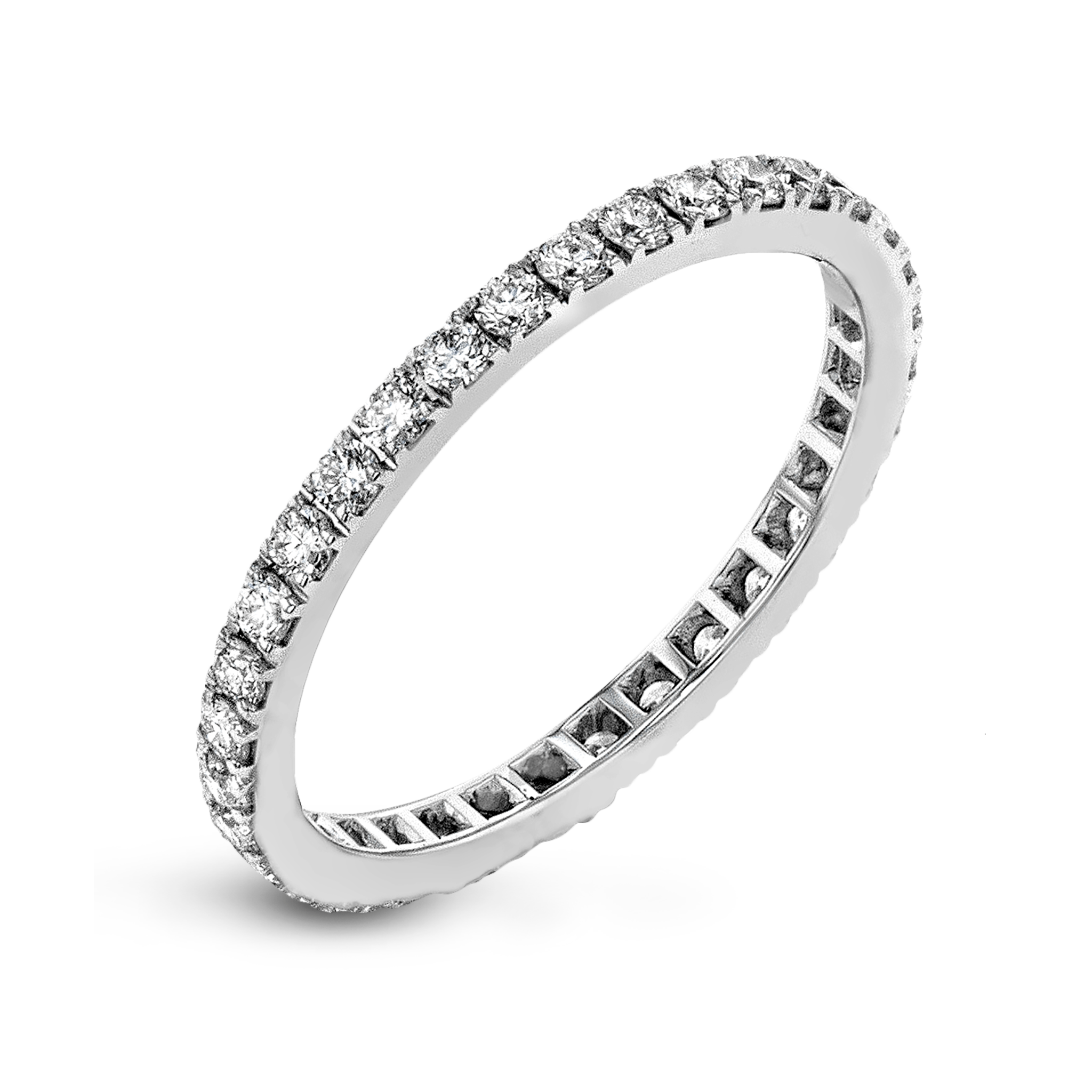 Thin Eternity Diamond Stackable Band - White Gold – Jackson Jewelers