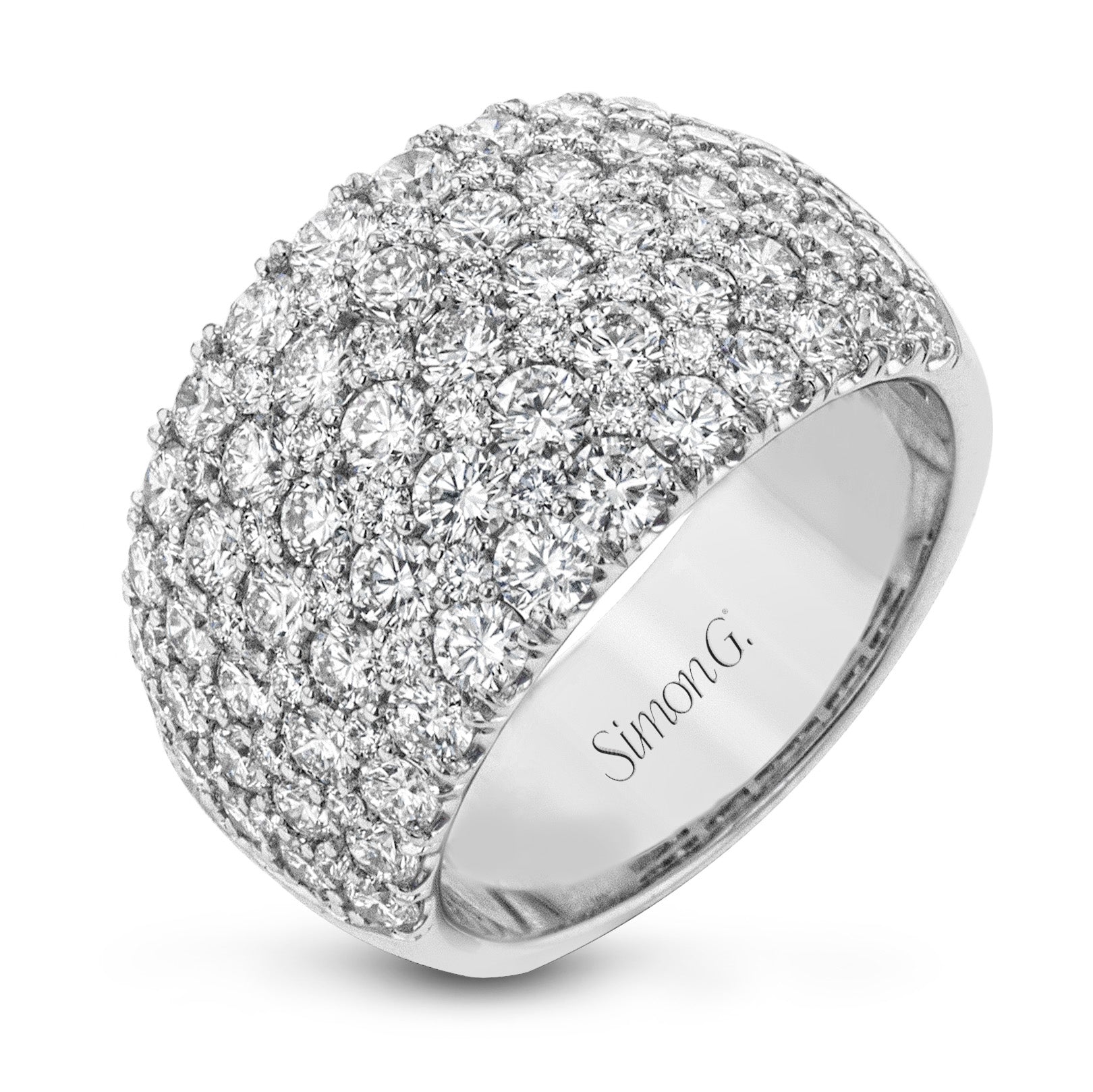Diamond Pave Wide & Brilliant Anniversary Ring – Jackson Jewelers